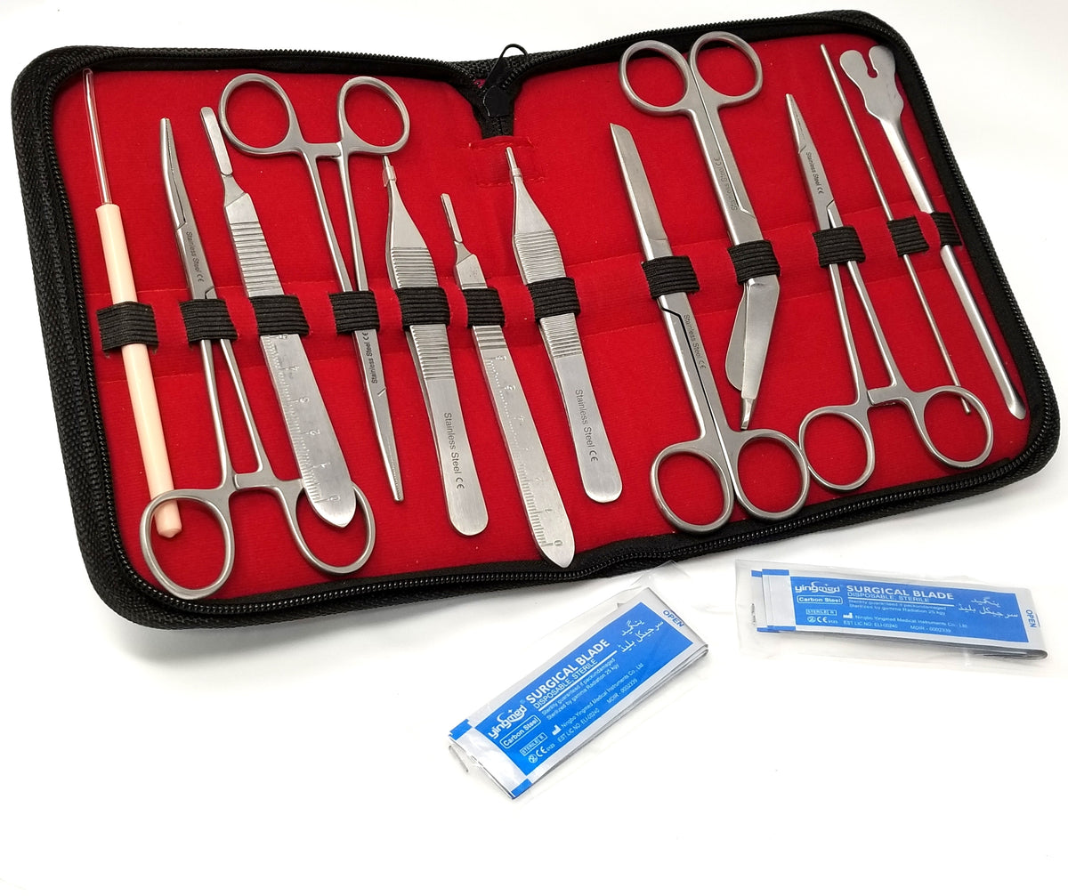 18 Pcs Practice Dissecting Tools Kit Professional Lab Anatomy Dissecti ...
