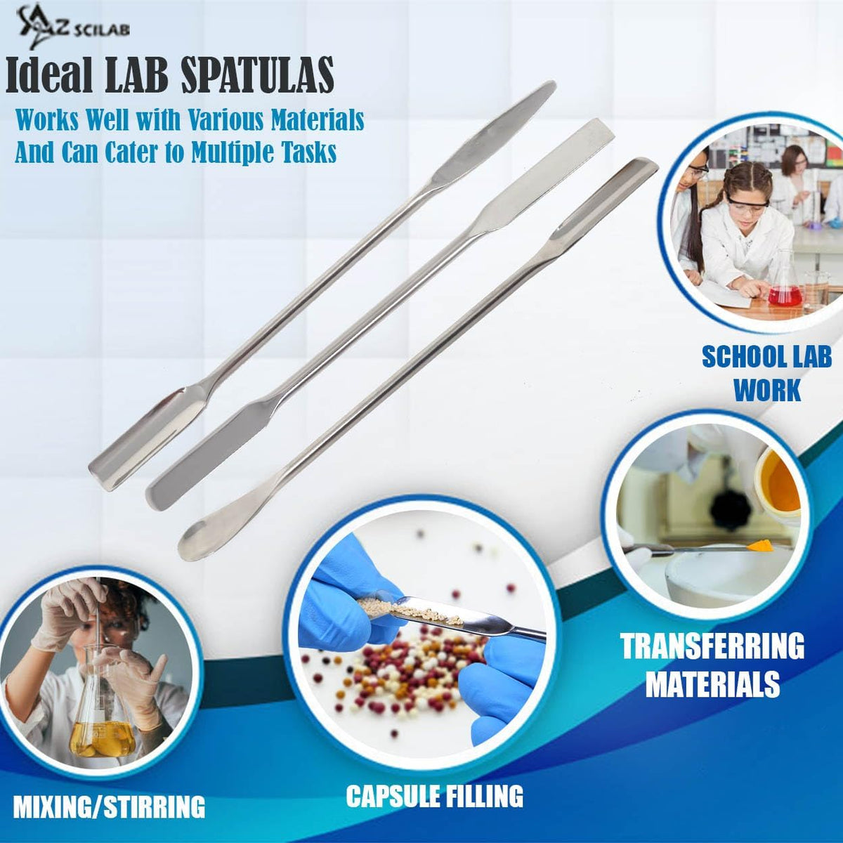 12 Pcs Science Lab Tool Kit for Basic Starters Chemistry Laboratory Se ...