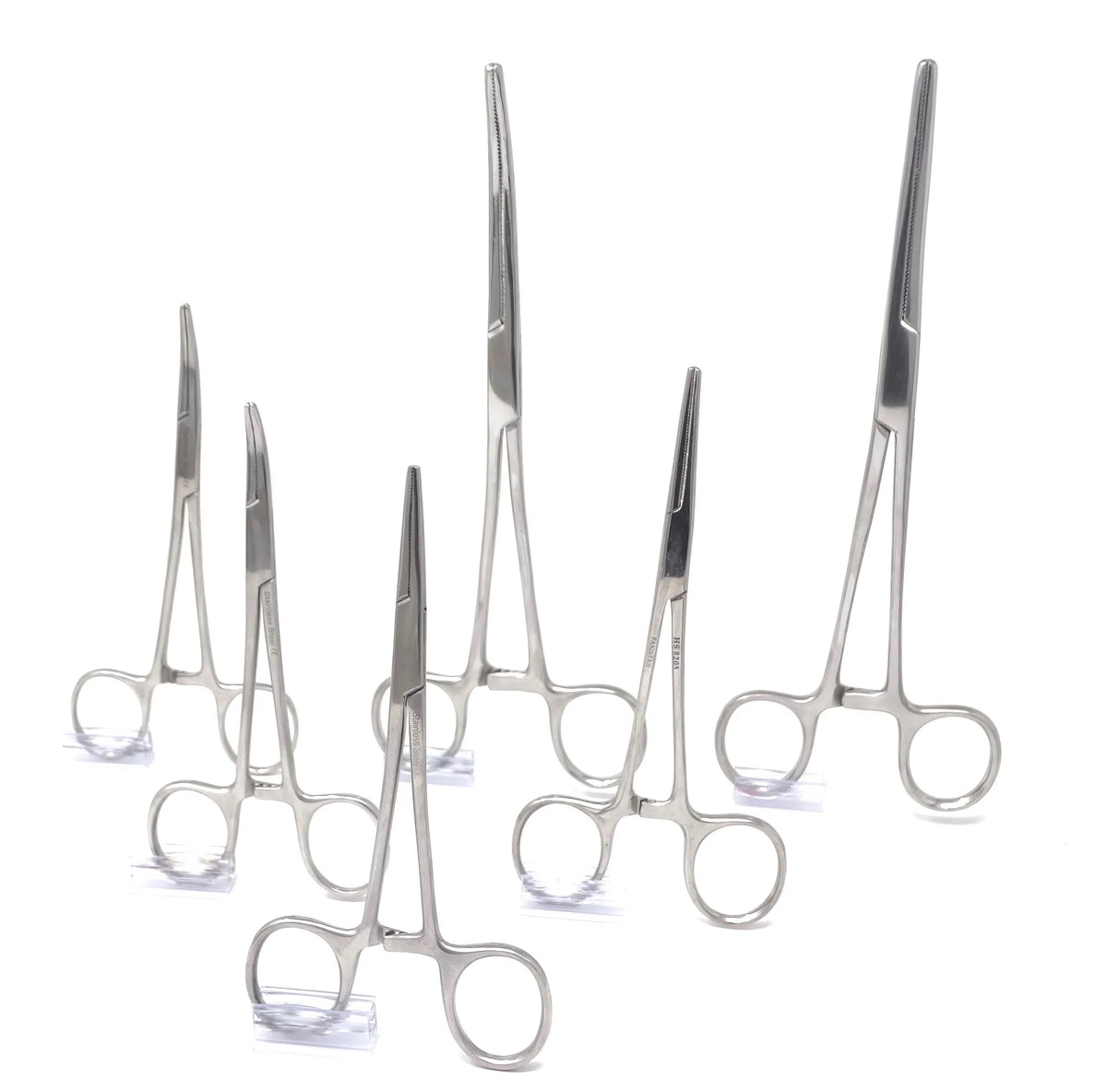 Ultimate Hemostat 6 Pc Set Stainless Steel Locking Forceps Straight an ...