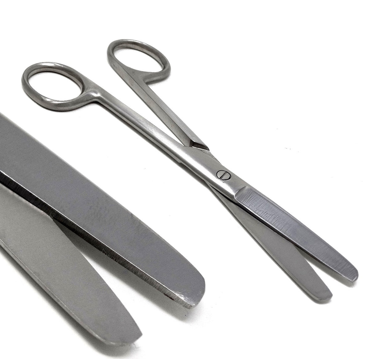 Lab Dissecting Scissors, Blunt/Blunt. 4.5", Straight, Stainless Steel ...