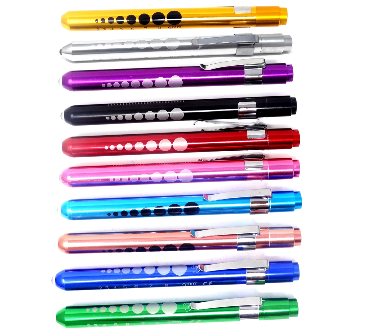 Assorted color Reusable NURSE Penlight Pocket Medical LED with Pupil G ...