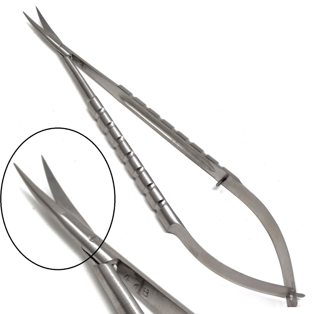 Castroviejo Micro Scissors 7" Curved, Round Handle – A2ZSCILAB